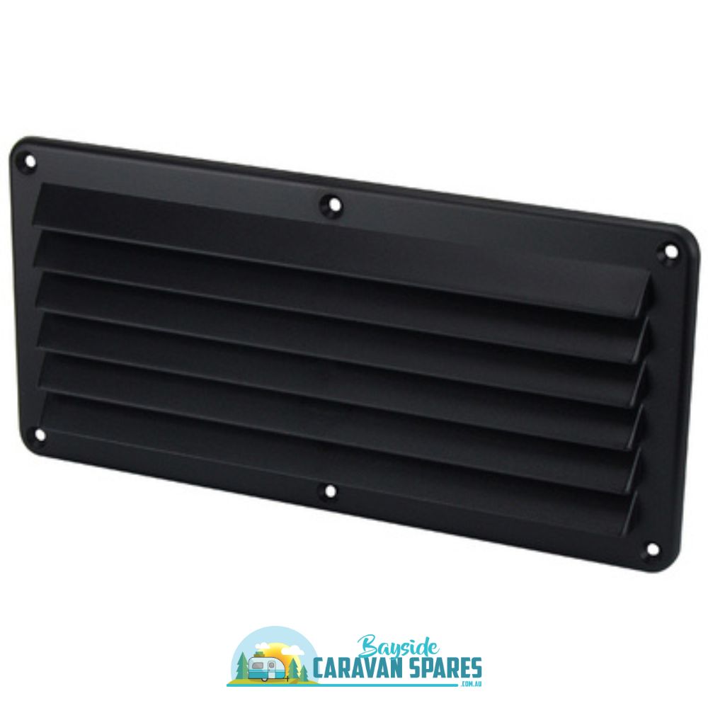 VENT - RECTANGULAR LOUVRE ABS PLASTIC-260MM X 125MM - Bayside Caravan Spares